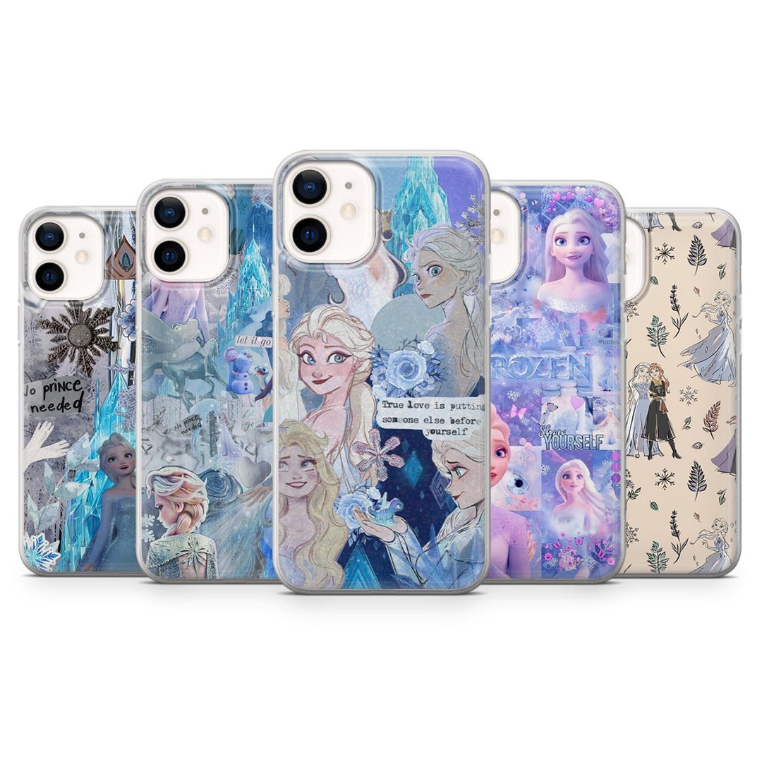 Frozen Phone Case Disney Princess Elsa Cover for iPhone 17, 16, 15, 14 ...