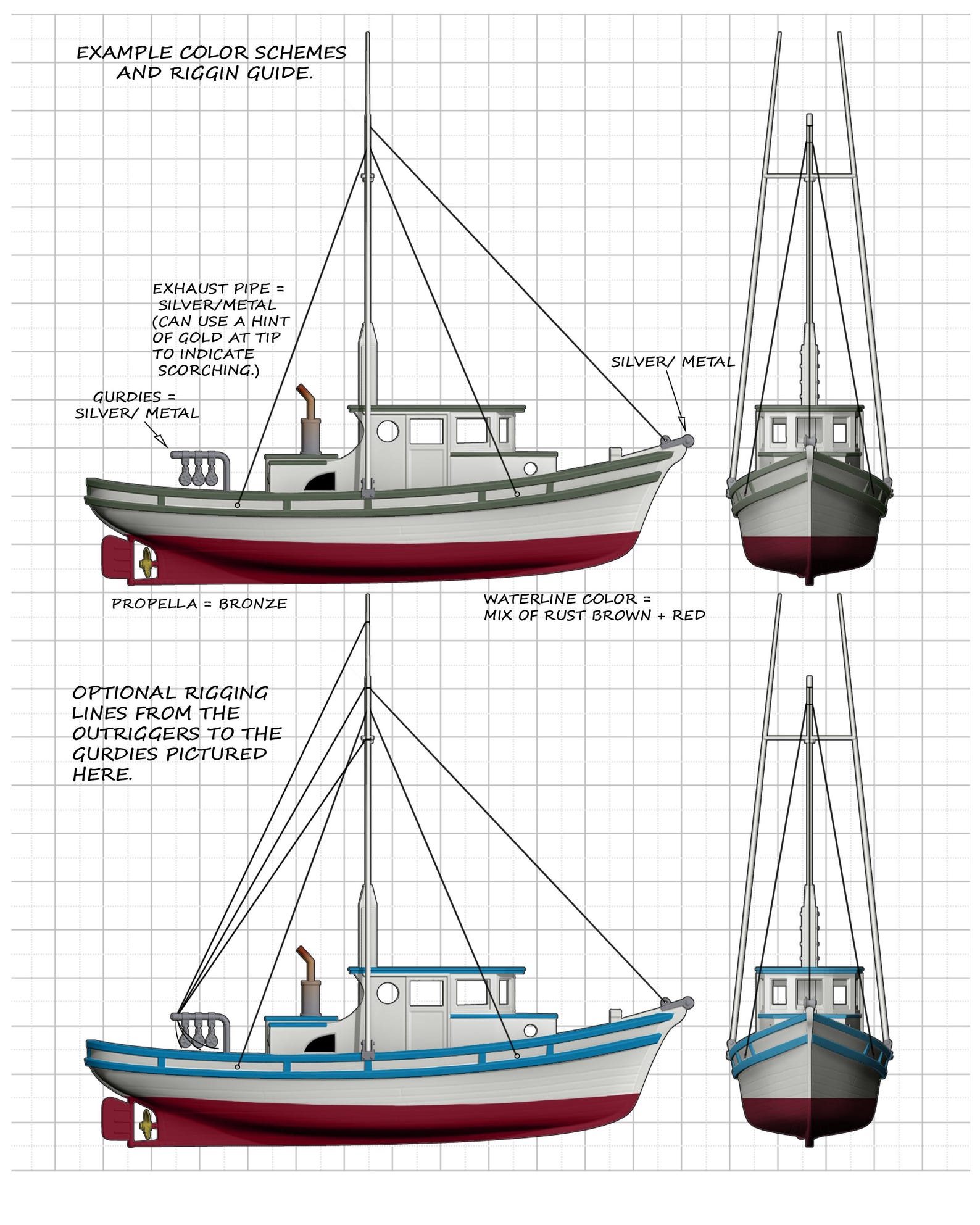 HO Scale Fishing Boat STL Files for 3D Printing - Etsy