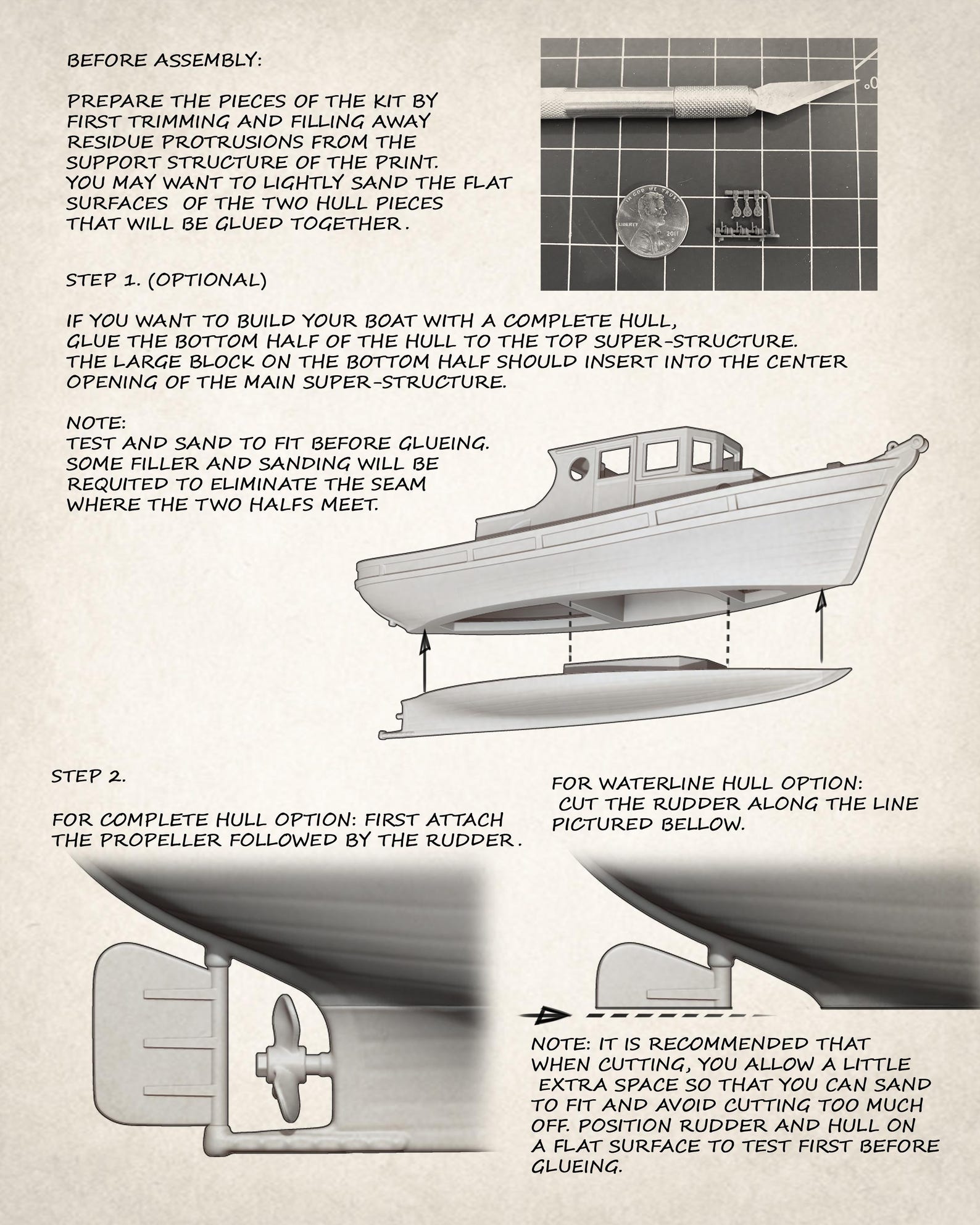 HO Scale Fishing Boat STL Files for 3D Printing - Etsy