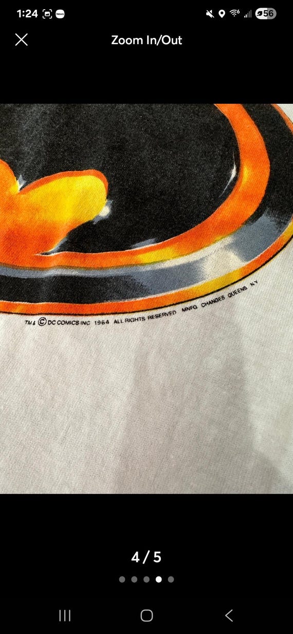 Vintage 1989 DC Batman Logo Bat Signal Graphic White … - Gem