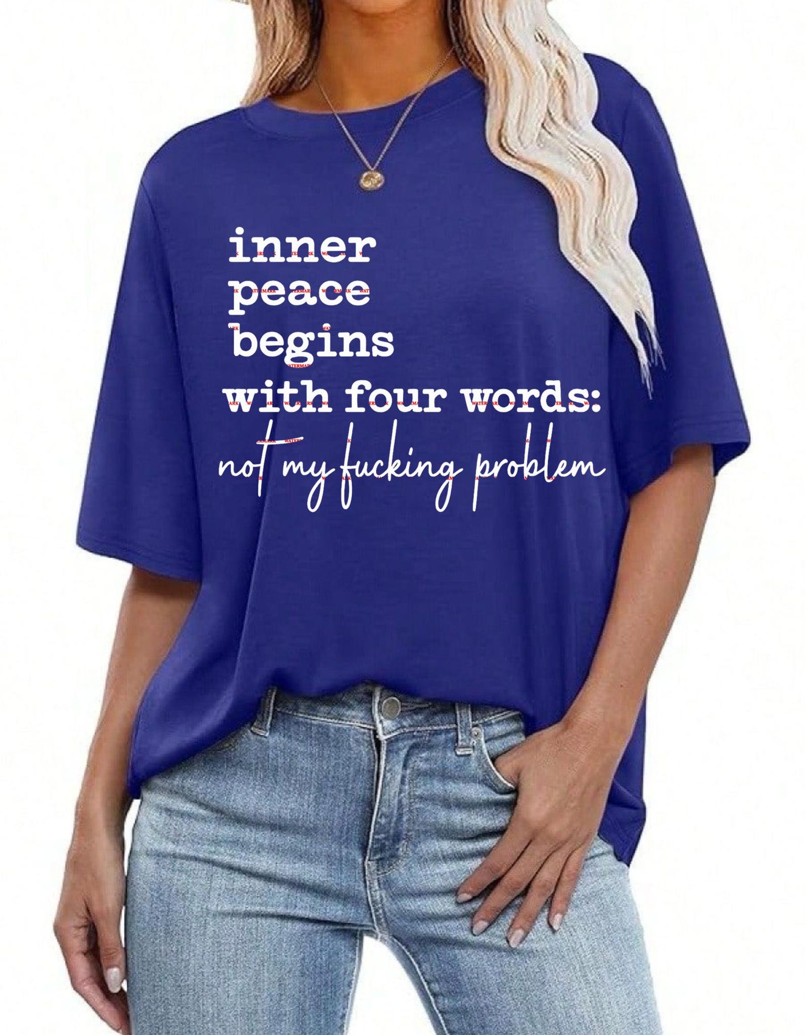 Inner Peace Begins With Four Words PNG, Not My F*cking Problem Hoodie ...