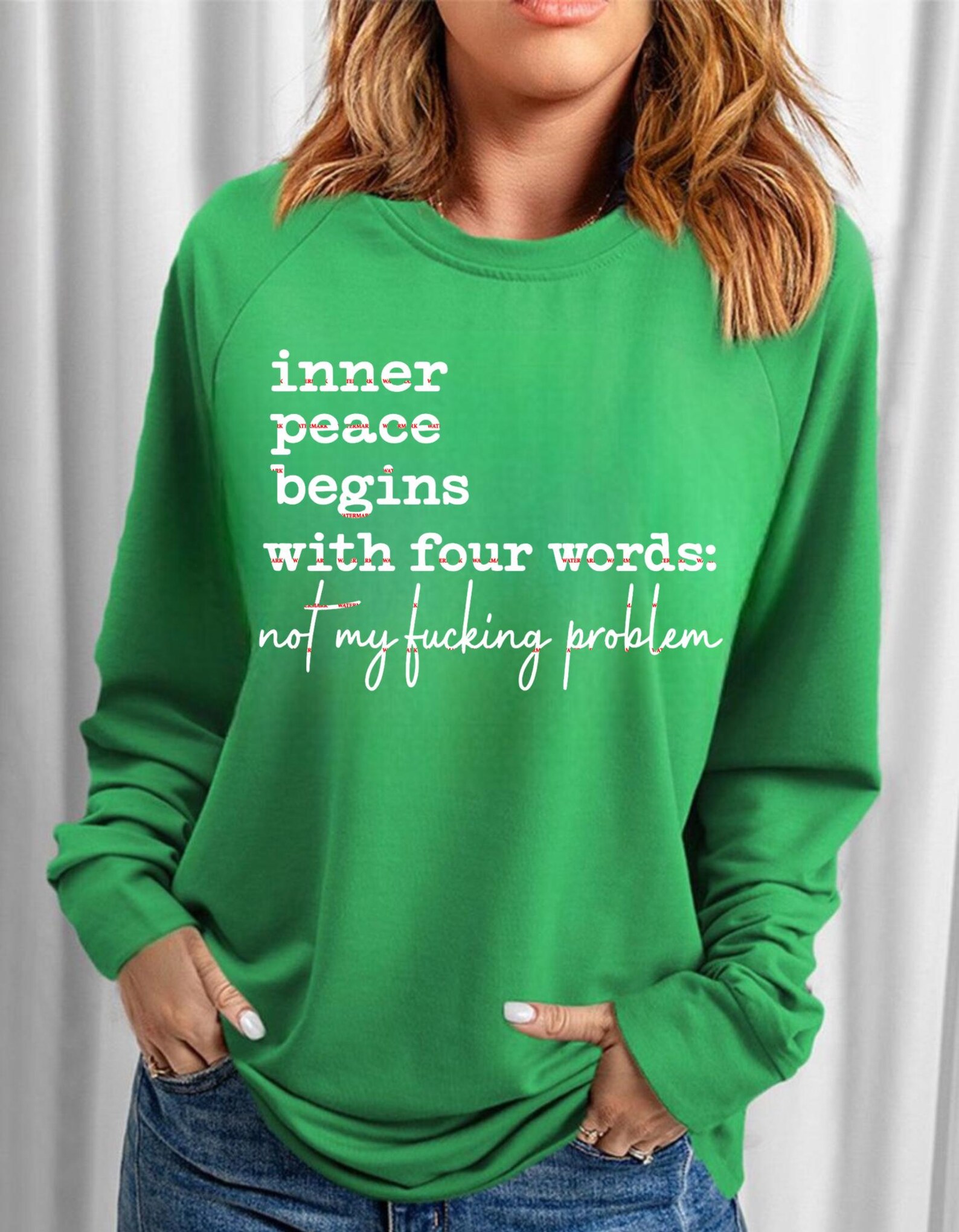 Inner Peace Begins With Four Words PNG, Not My F*cking Problem Hoodie ...