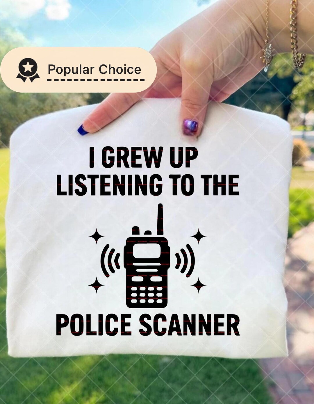 Funny Police Scanner SVG, I Grew up Listening to Police Radio, Nosey ...