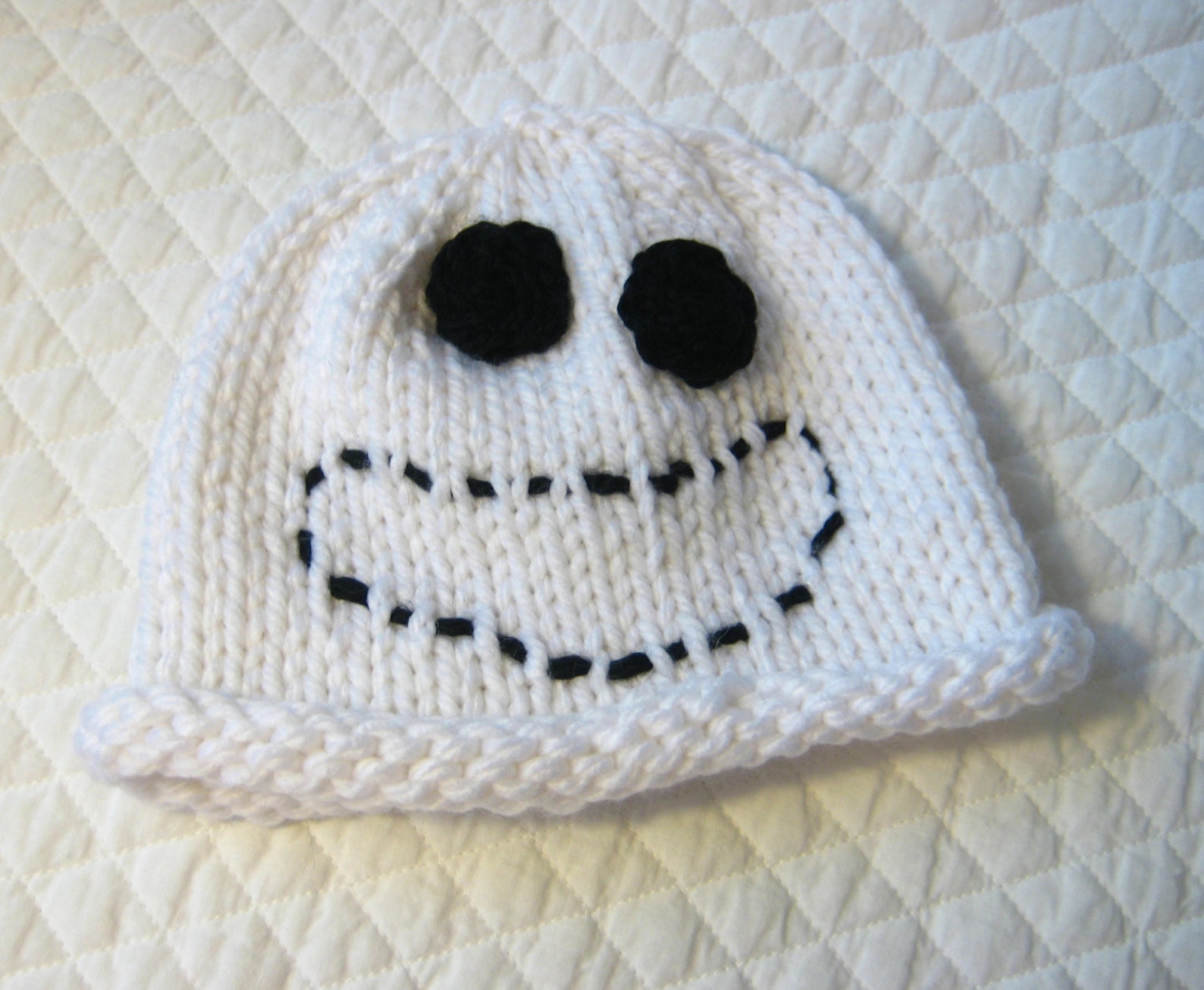 Bebeknits Little Boo Ghost Baby Hat Knitting Pattern in 4 - Etsy