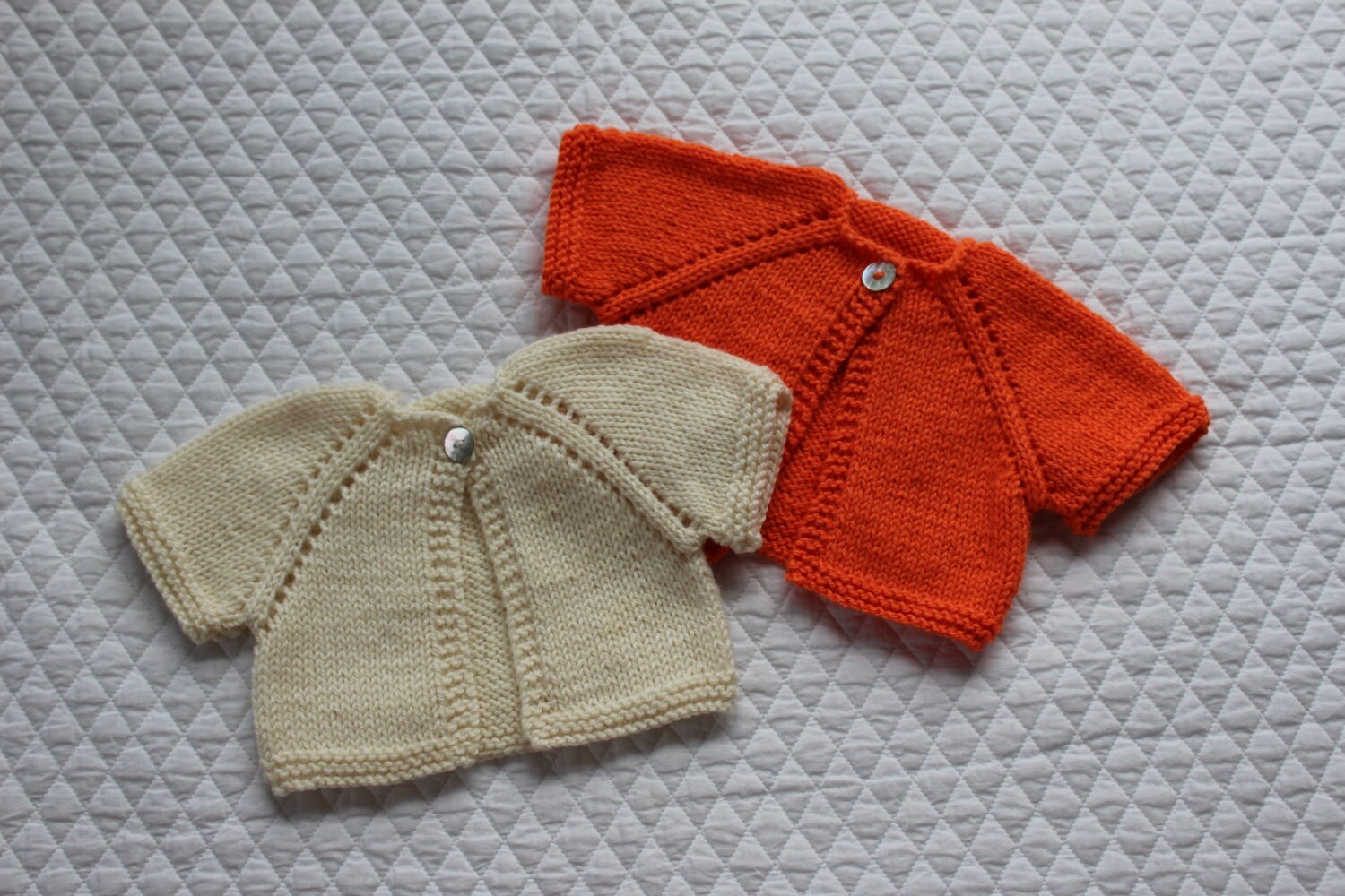 Bebeknits Bow Tie/button Baby Cardigan Knitting Pattern | Etsy