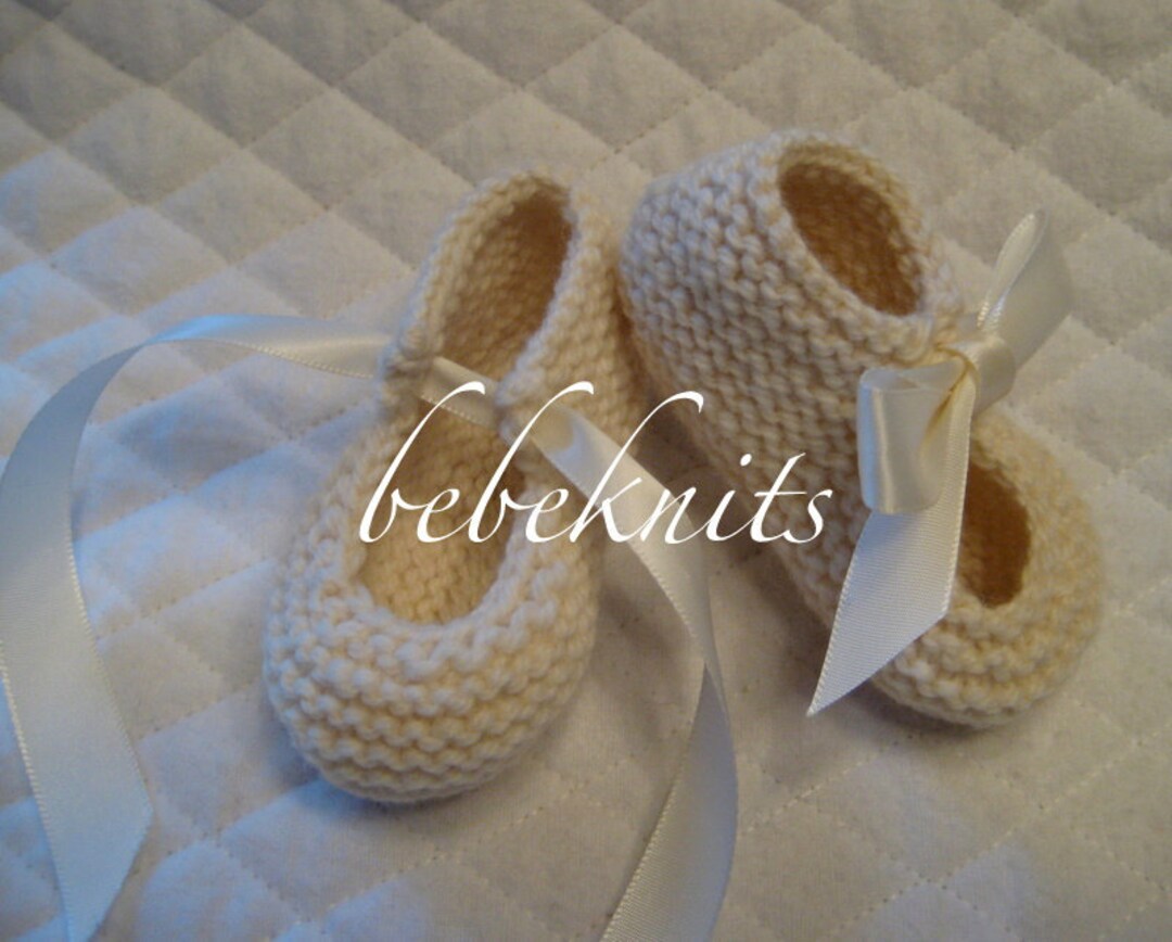 Ivory Bow Tie Baby Booties - Etsy