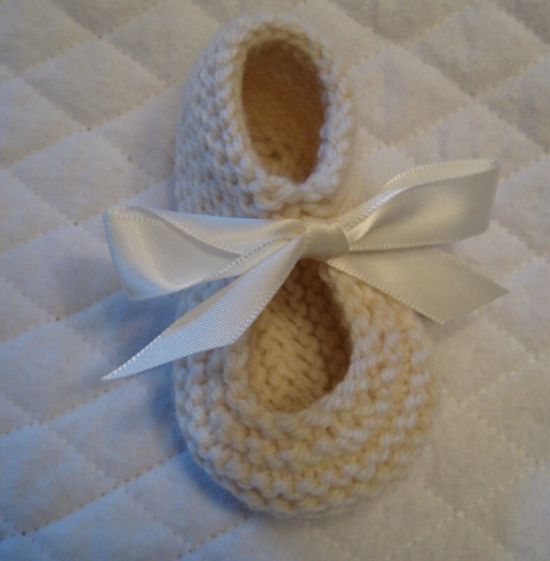 Ivory Bow Tie Baby Booties - Etsy