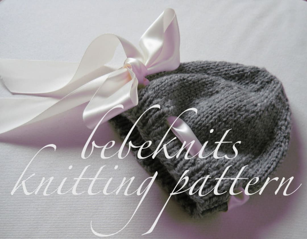 Bebeknits Eyelet Baby Hat Knitting Pattern for 3 Sizes - Etsy