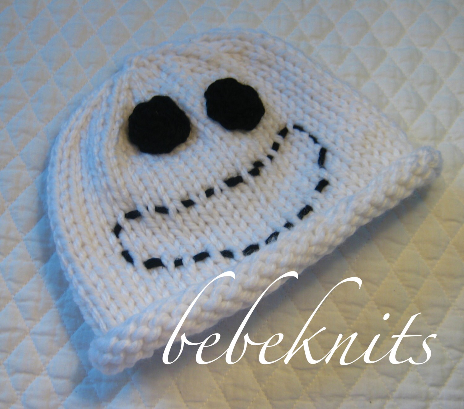 Bebeknits Little Boo Ghost Baby Hat Knitting Pattern in 4 - Etsy