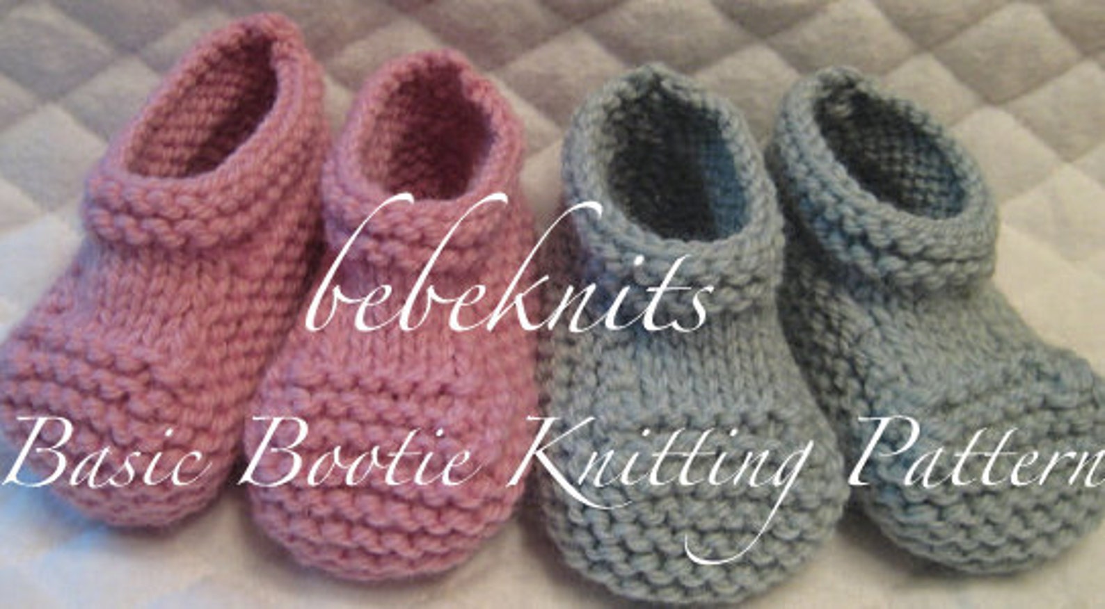 Bebeknits Simple Baby Bootie Knitting Pattern - Etsy