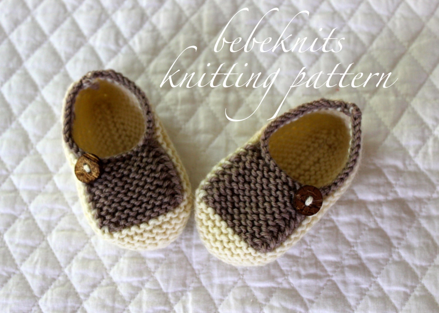 Bebeknits Normandy Momma and Baby Slippers Knitting Pattern Set - Etsy