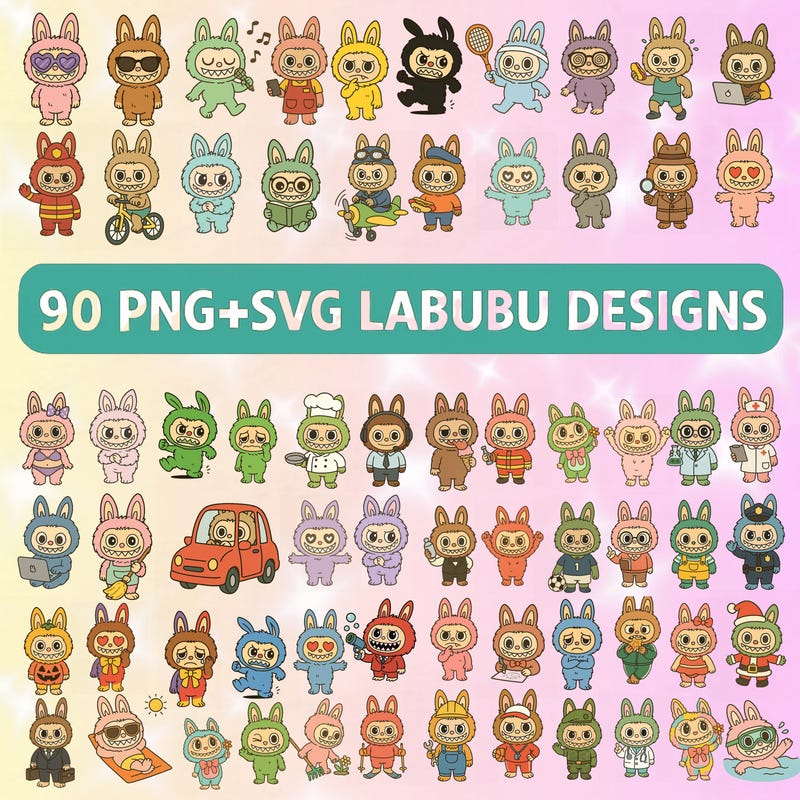 Labubu Vector - Etsy