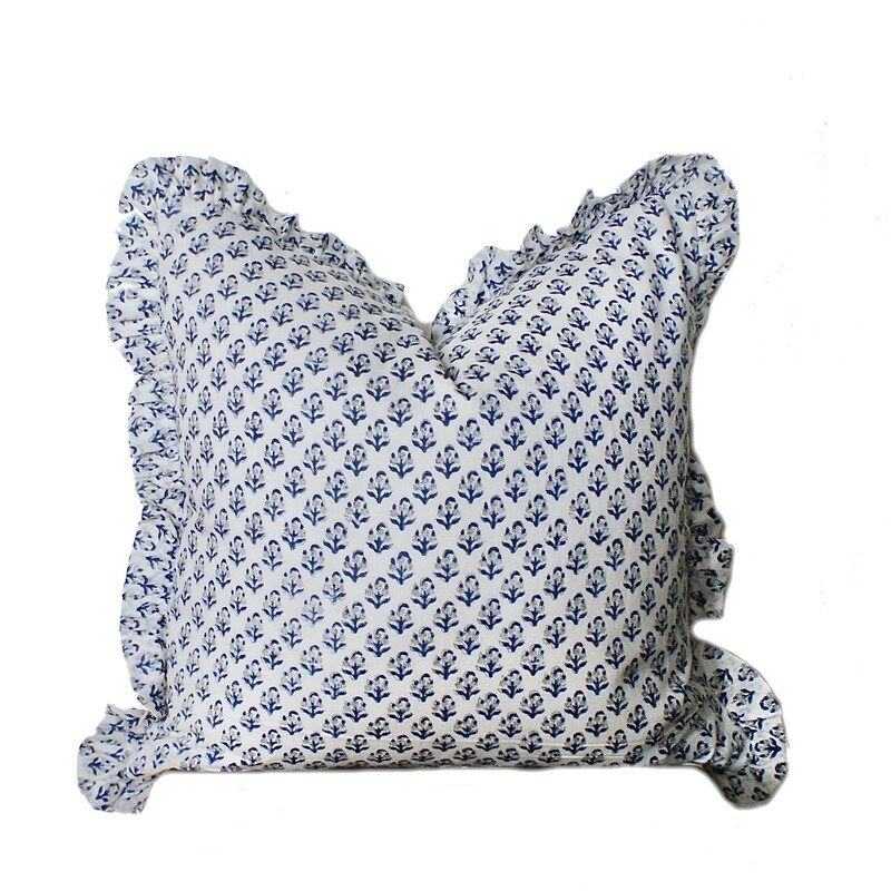 Ruffle Pillow - Etsy