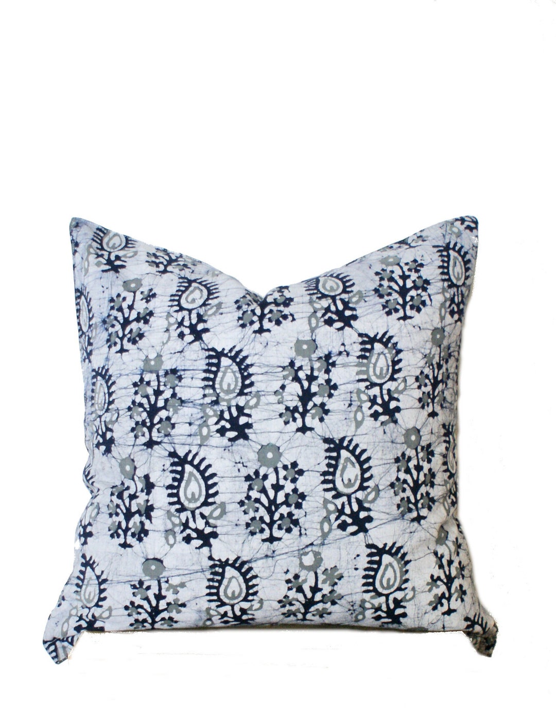 Pair 20x20 Indian Block Print Natural Dyed Batik Ethnic - Etsy