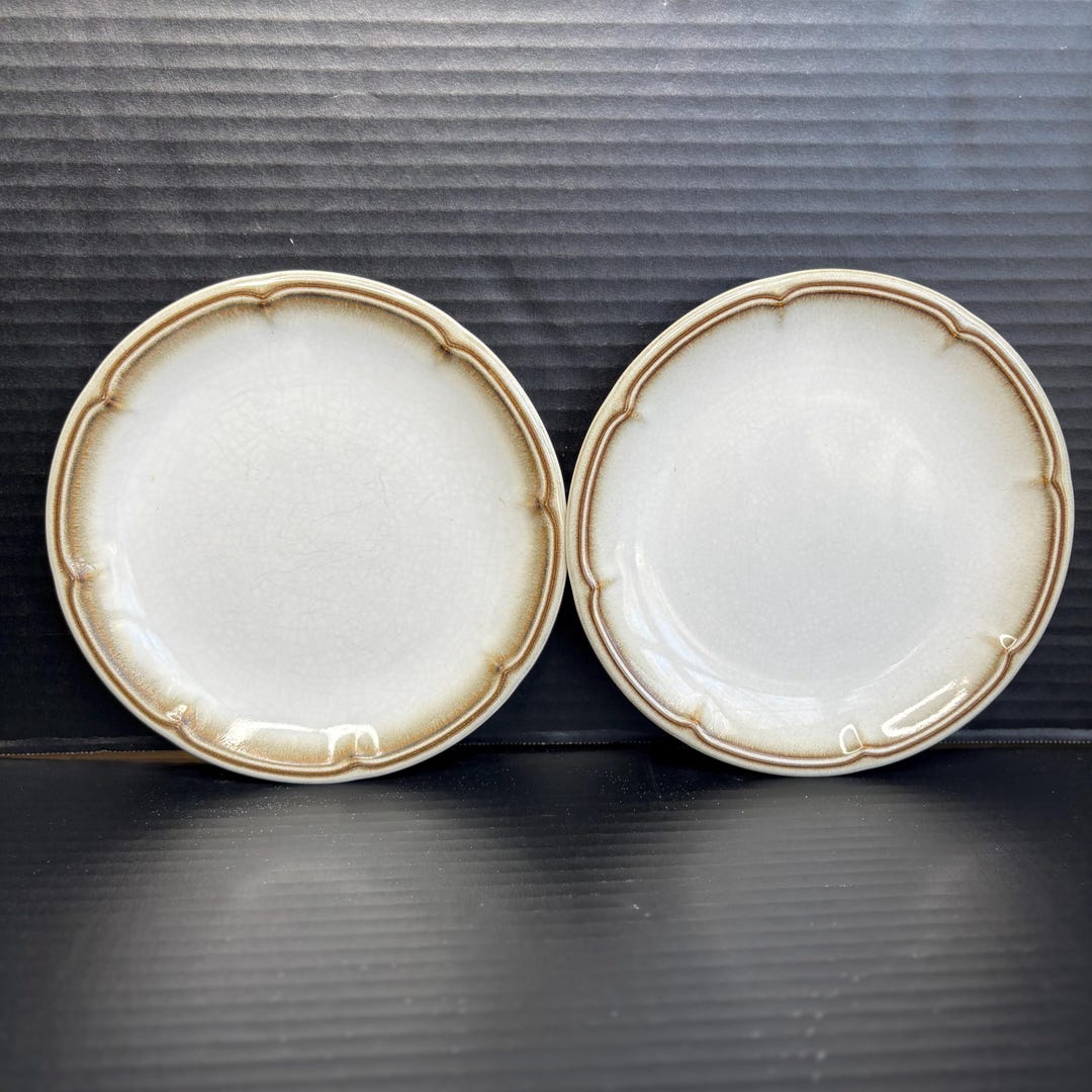 Vintage Mikasa Stoneware Salad Plates, Sea Shells Pattern (set of 2) - Etsy
