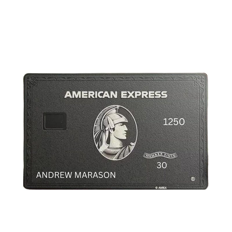 Black Amex Card Skin - Etsy