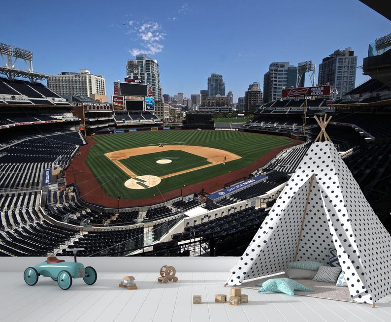 Petco Park Stadium Wallpaper Mural: San Diego Padres Peel & Stick Print ...