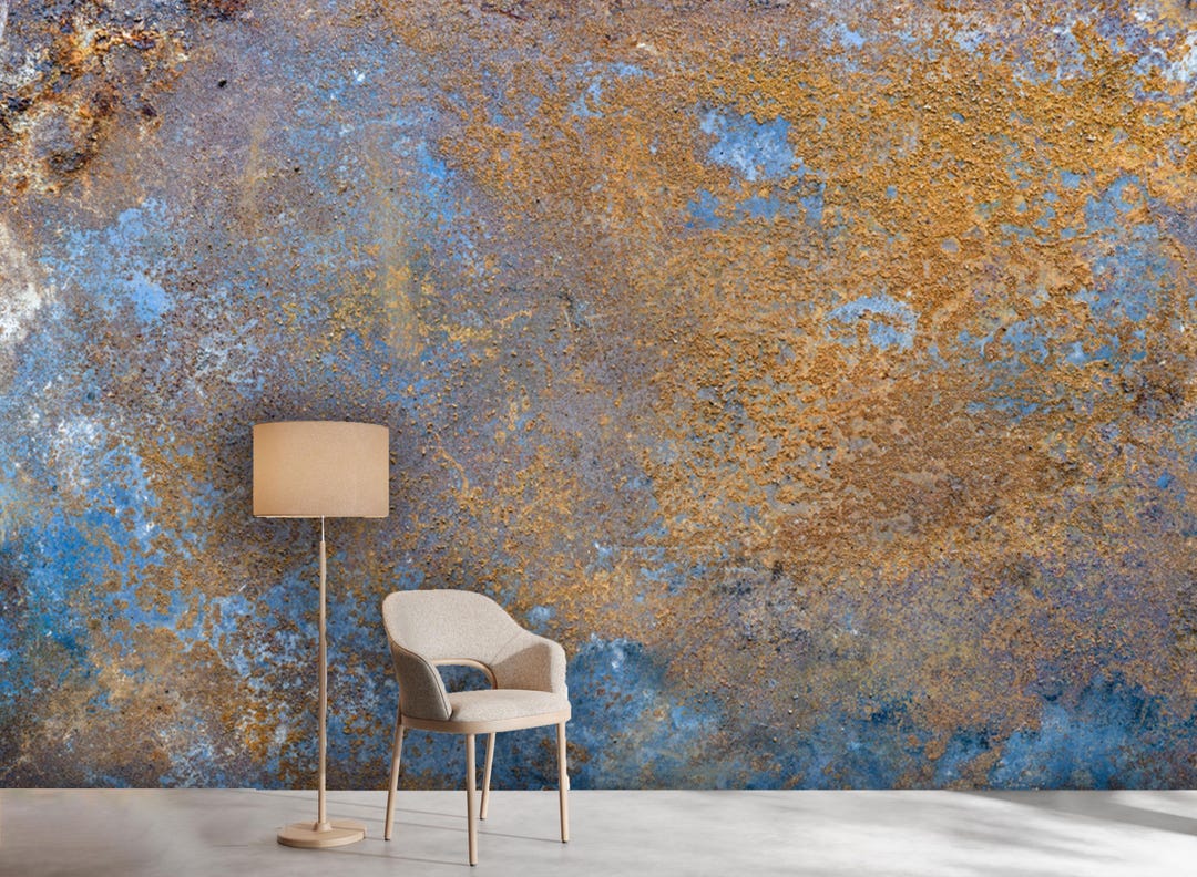 Rusty Metal Wallpaper, Rust Wall Mural, Metal Peel and Stick or Non ...