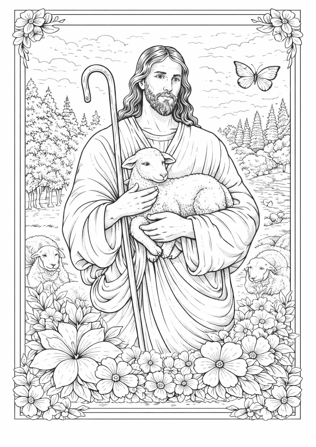 Christian Colouring Pages Printable | Peace in Chaos Faith Based Adult ...