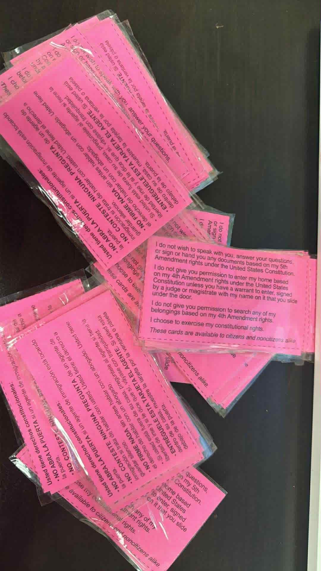 KNOW YOUR RIGHTS! Immigration Cards- Pack of 5 - Etsy