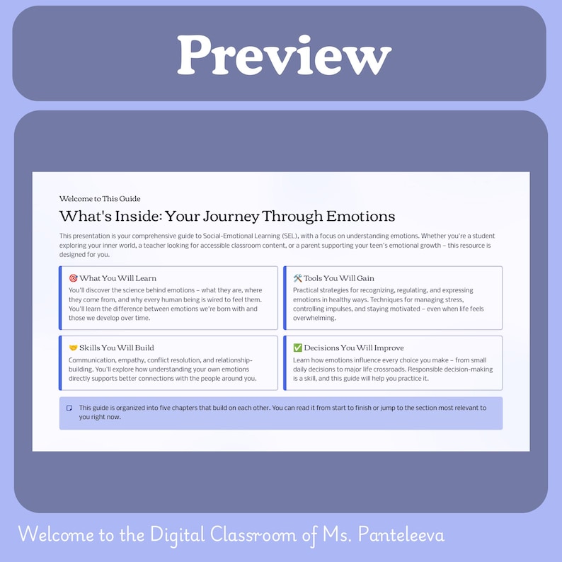 Understanding Emotions SEL Toolkit High School Social Emotional ...