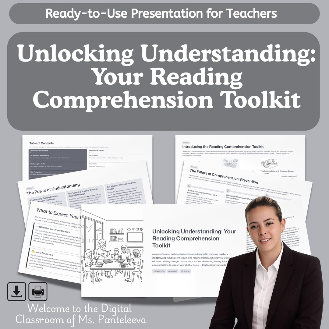 Reading Comprehension Toolkit for Teachers Students Families | Literacy ...