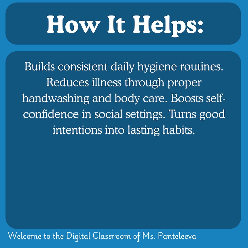 Personal Hygiene Workbook for Teens | Health & Wellness Guide | Daily ...