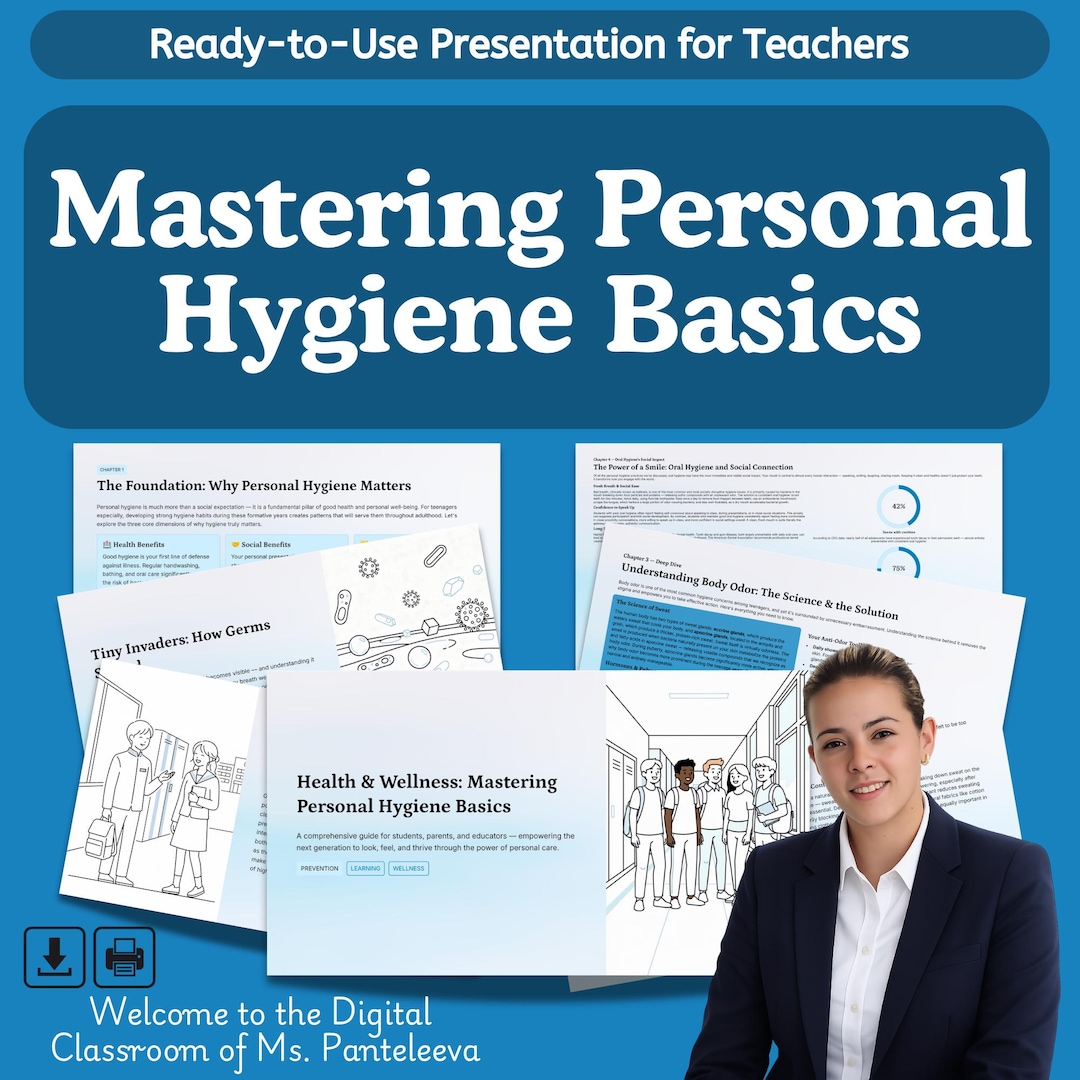 Personal Hygiene Workbook for Teens | Health & Wellness Guide | Daily ...