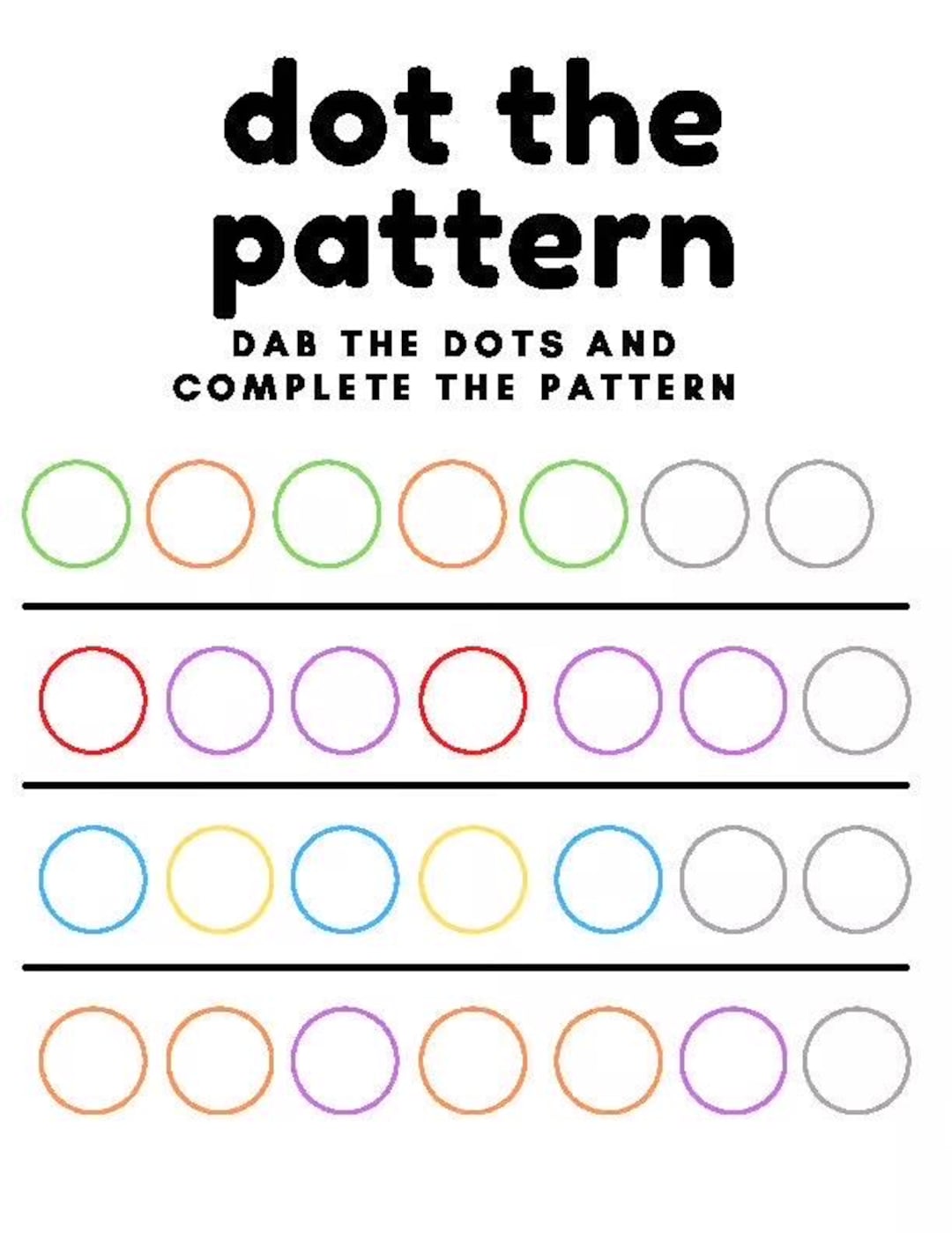 Dab-a-dot Activity Workbook: Preschool Alphabet, Numbers & Art (PDF ...