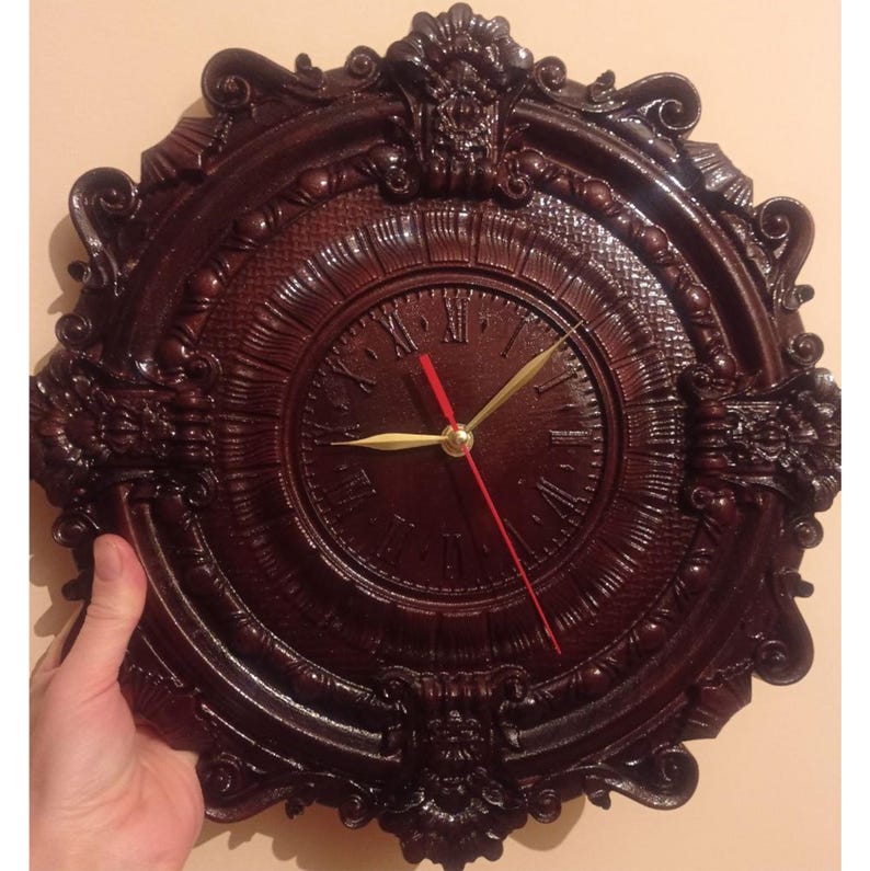 Rococo Wall Clock, Baroque Ornate Antique Clock With Roman Numerals ...