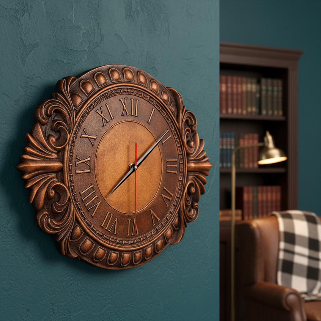 Luxury Baroque Wall Clock, Ornate Antique Victorian Decor, Executive ...