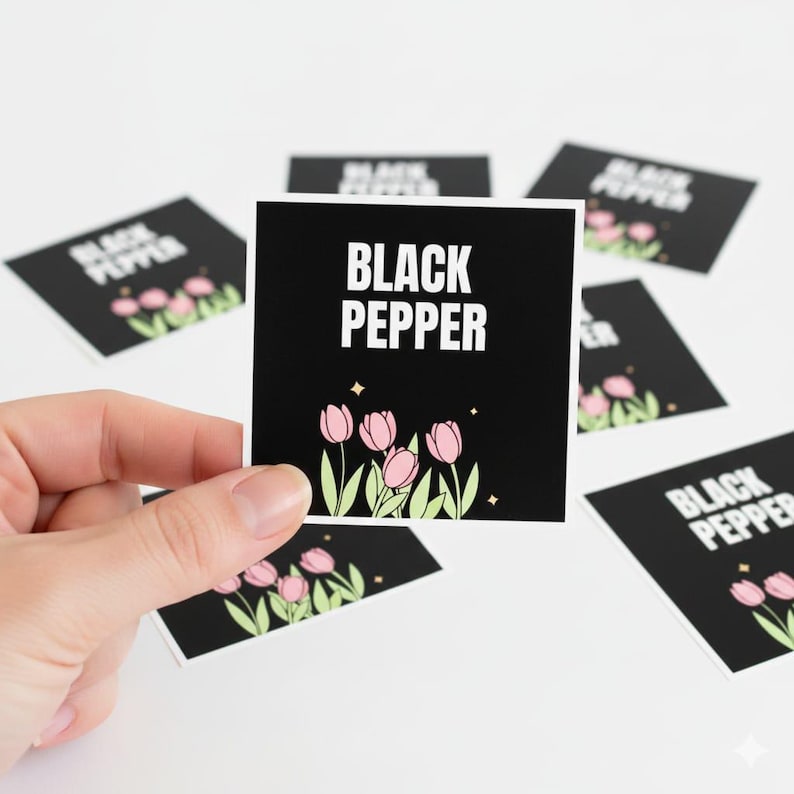 Spice & Herb Jar Labels: 100 Kitchen Pantry Stickers | Minimalist ...