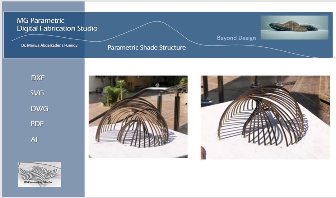 Spiral Parametric Shading Structure - Etsy