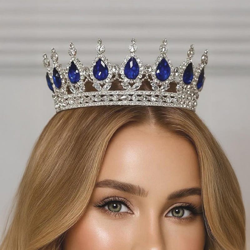 Blue Tiara - Etsy