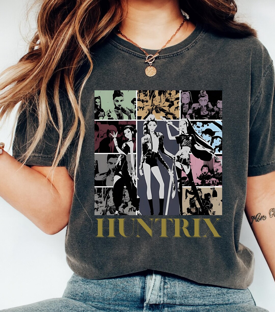 Kpop Demon Hunters T-shirt, Huntrix Girl Band Fan Gift Tee, Korean Pop ...