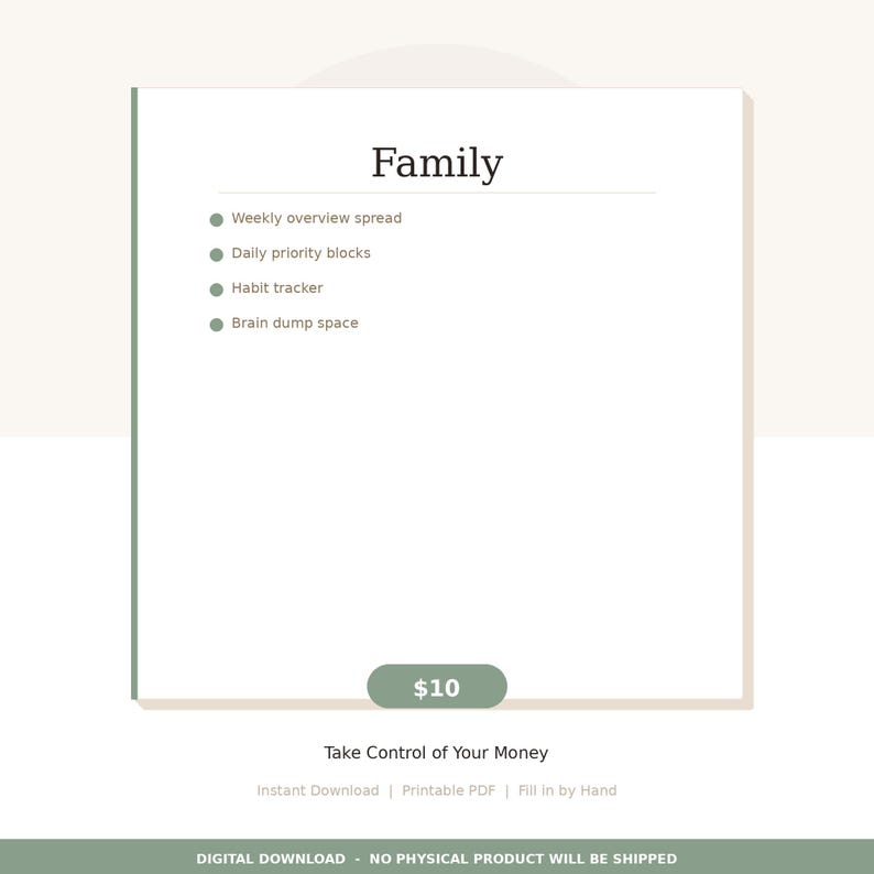 Family Monthly Budget Tracker Printable | Income & Expense Planner ...