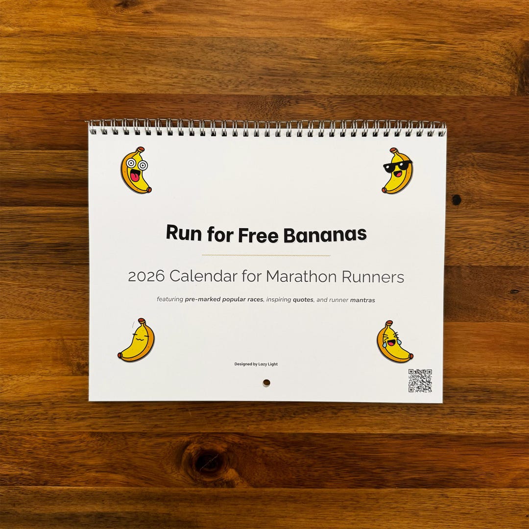 2026 Wall Calendar for Marathon Runners, With Popular Races Pre-marked ...