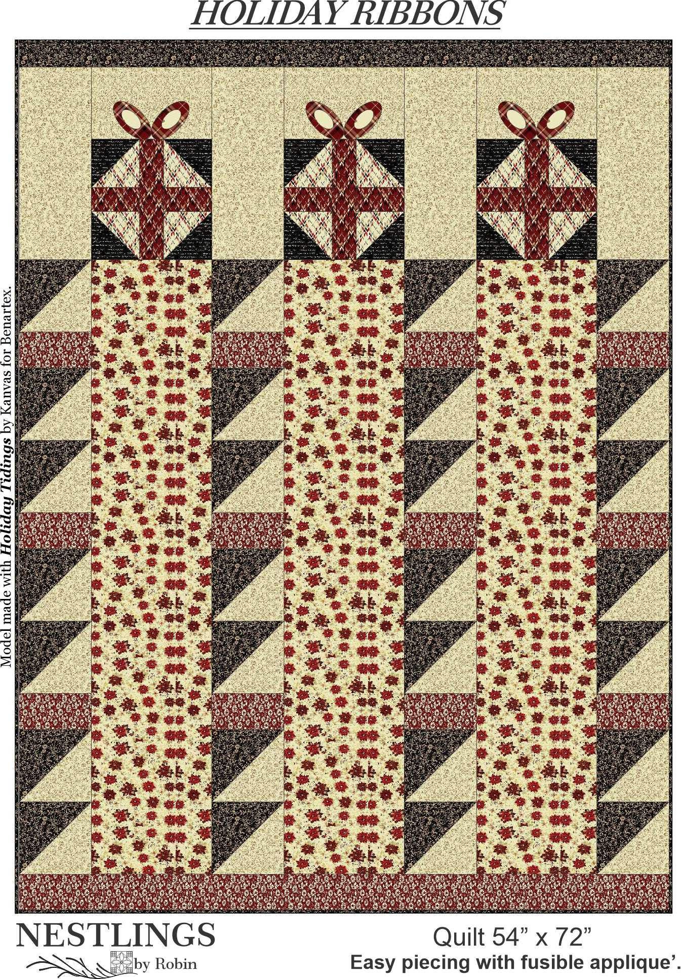 Holiday Ribbons Quilt Pattern - Etsy