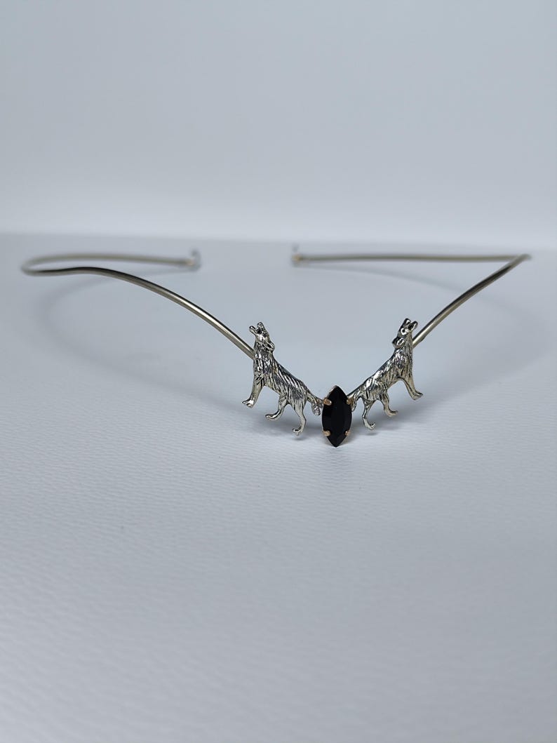 Elven Wolf Tiara – Swarovski Crystal Crown – Woodland Elf Headpiece ...