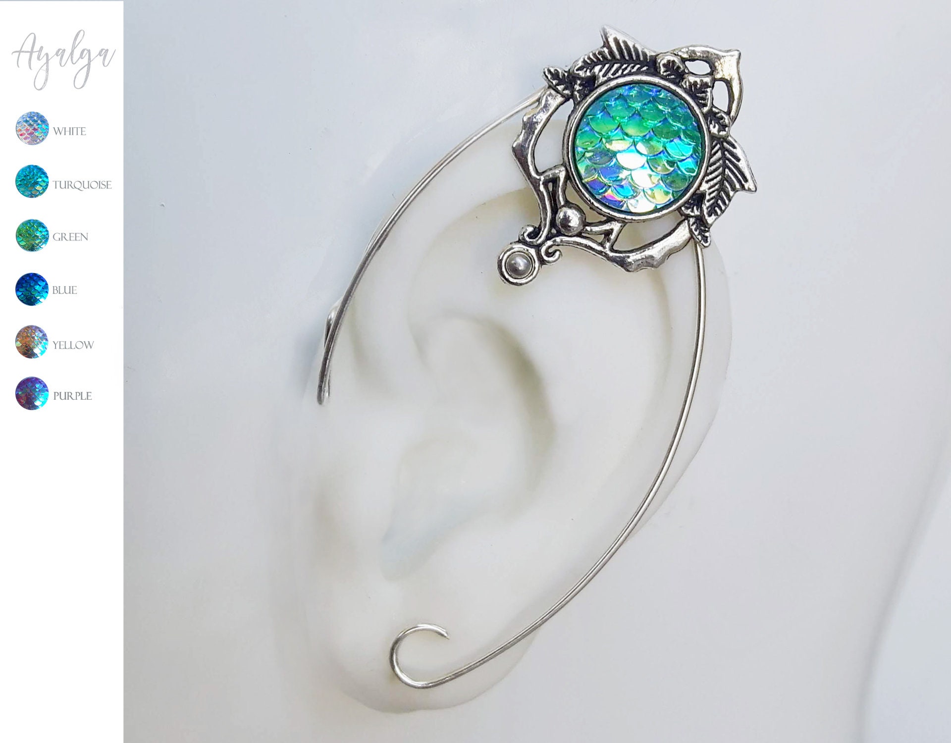 Elven ear cuff ear cuff mermaid ear cuff mermaid | Etsy