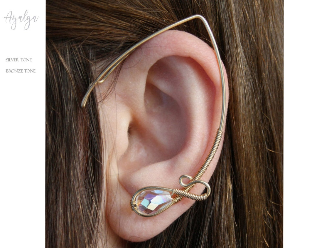 Elven Ear Ear Cuff Elvish Earrings Elf Ear Statement Jewelry Elven ...