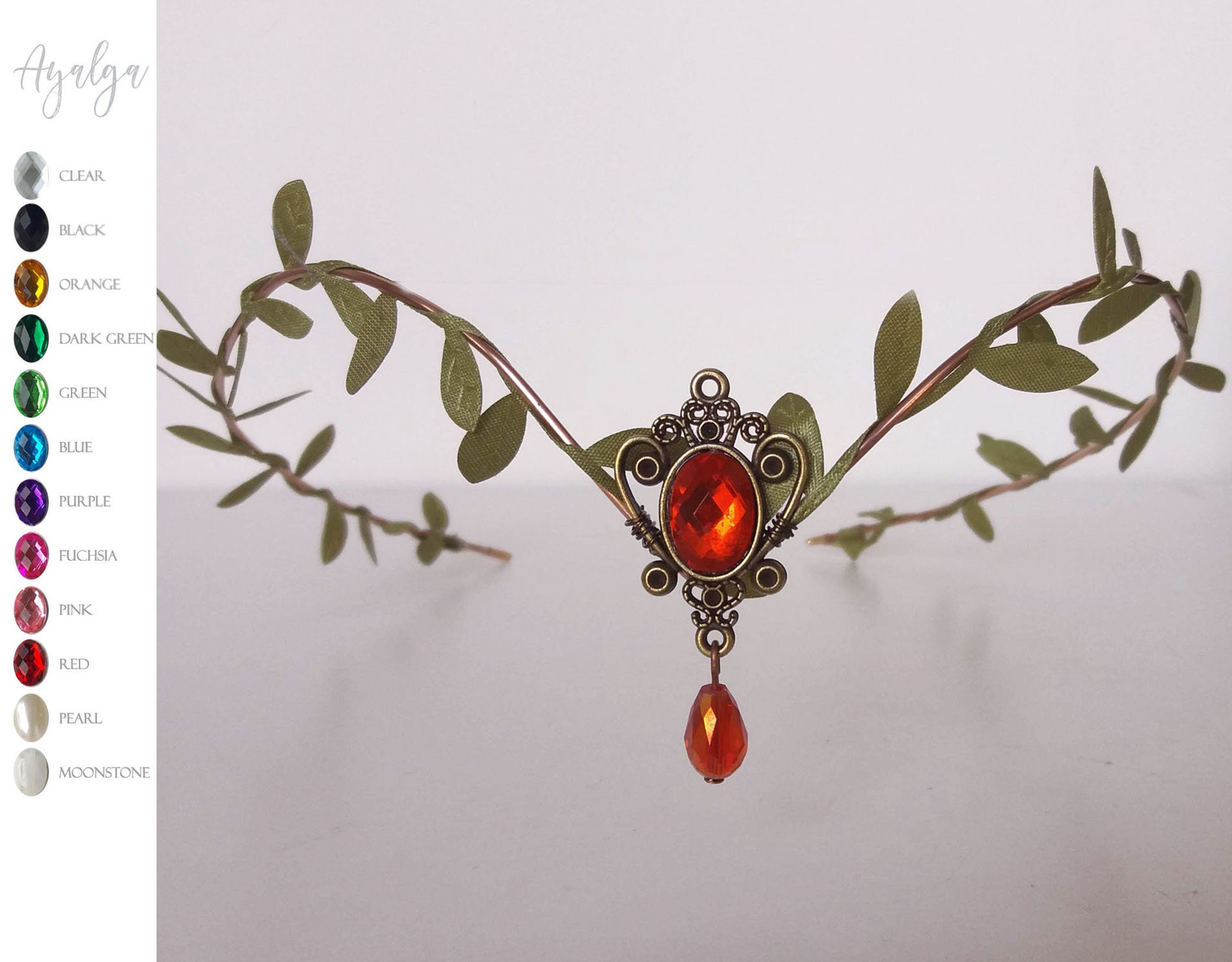 Woodland Elf Tiara Elven Forest Tiara Tiara Medieval - Etsy