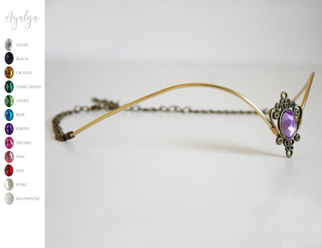 Forehead Tiara With Chain Tiara Crown Woodland Crown Circlet Tiara ...