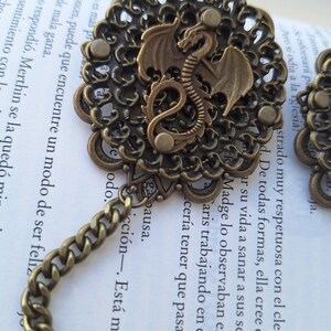 Dragon Brooch Chain: Bronze Medieval Cloak Pin - Etsy