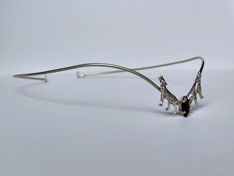 Elven Wolf Tiara – Swarovski Crystal Crown – Woodland Elf Headpiece ...