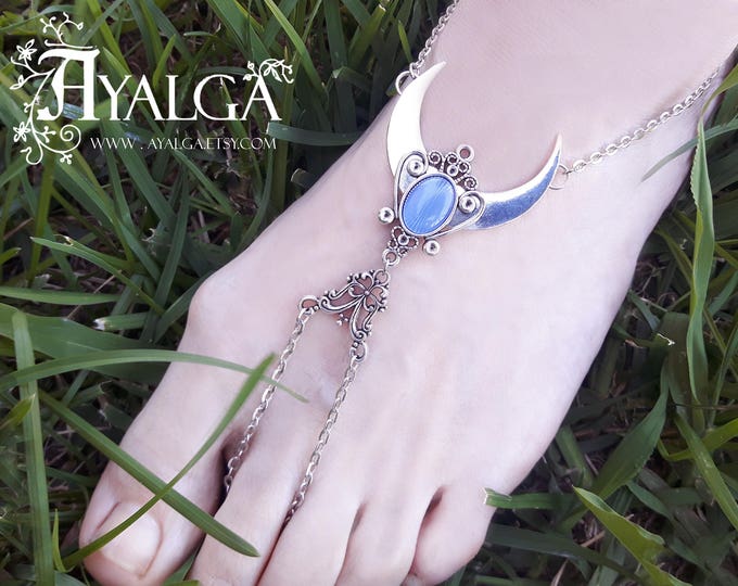 Moon Foot Bracelet Statement Jewelry - Etsy