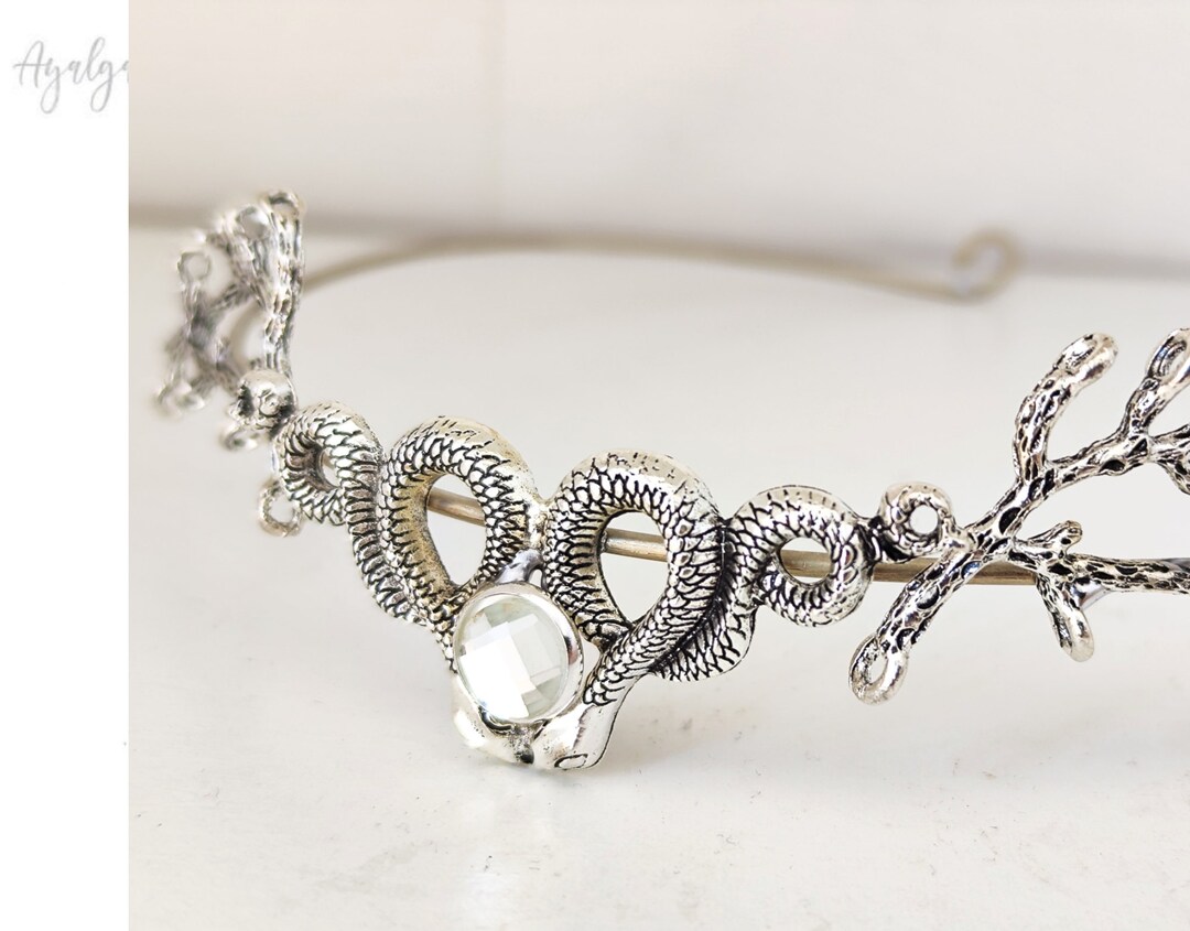 Halloween Snakes Crown . Wiccan Tiara , Priestess Crown - Etsy