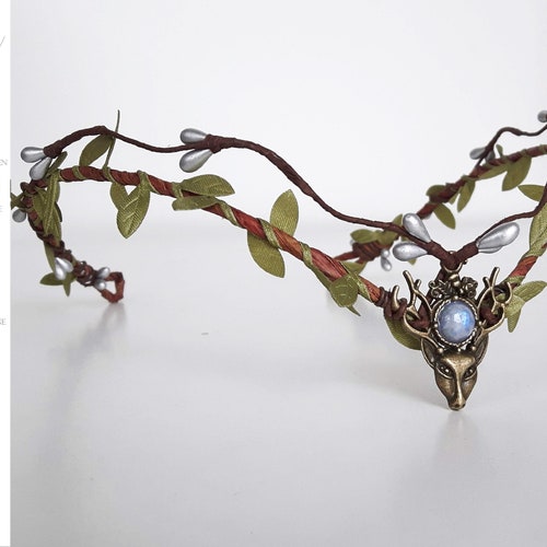 Woodland Elven Crown Elf Fairy Crown Elven Tiara Elven Circlet - Etsy