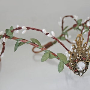 Woodland Elf Tiara Elven Headpiece Fairy Crown Elven Tiara Elvish Crown ...
