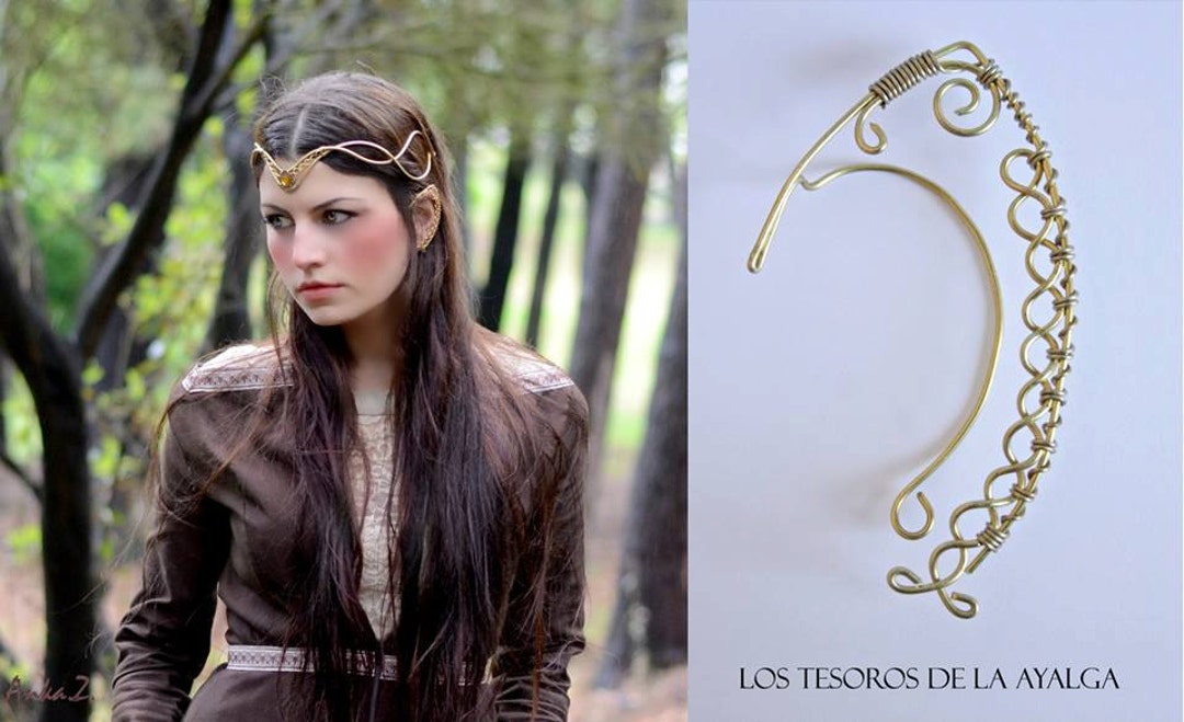 Elven Ear Ear Cuff Elvish Earrings Elf Ear Statement Jewelry Elven ...